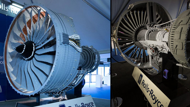 Moteur d'avion en 150 000 pièces de Legos