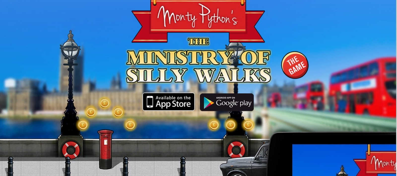 The Ministry of Silly Walks : l'application jeu