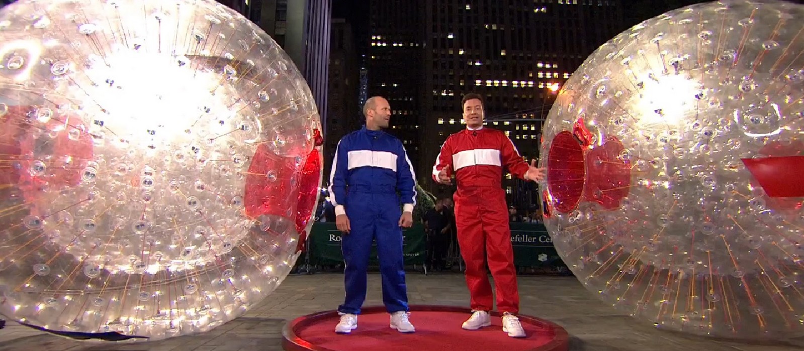 Jimmy Fallon / Jason Statham : Course à la hamster dans New York