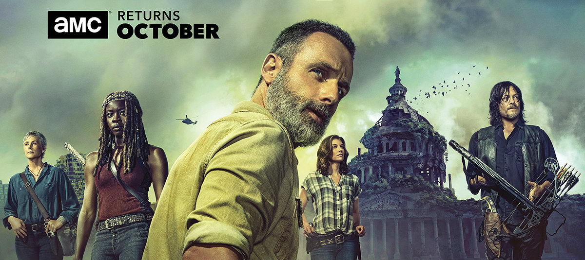 The Walking Dead saison 9 : Les personnages à Washington DC sur l'affiche