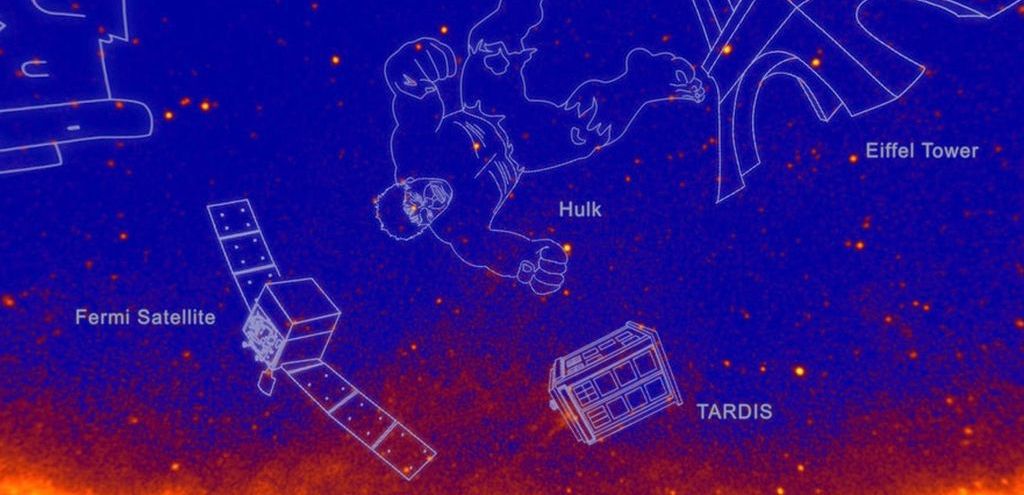 TARDIS, Hulk, Enterprise : Les nouvelles constellations de la NASA